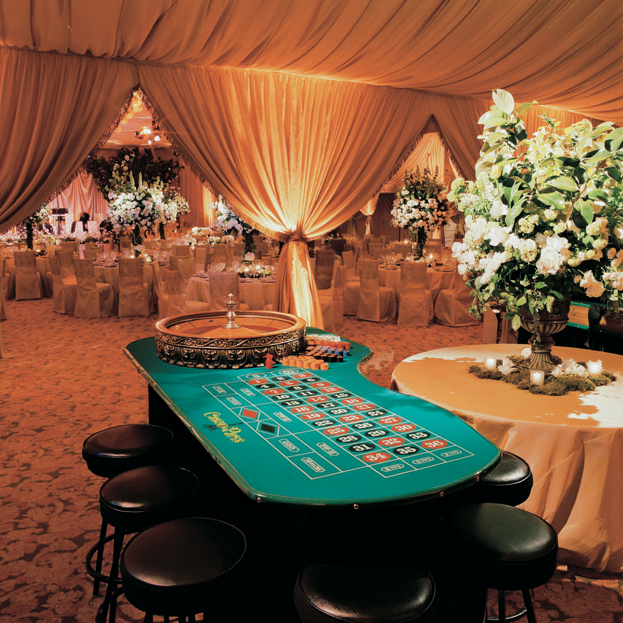 Casino Game Table at Wedding Reception