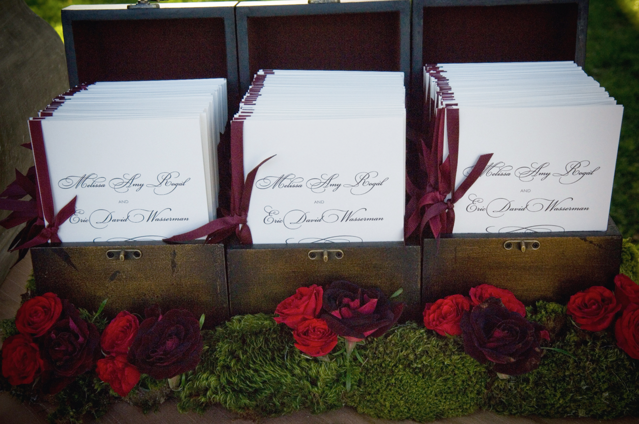 Wedding Program Boxes