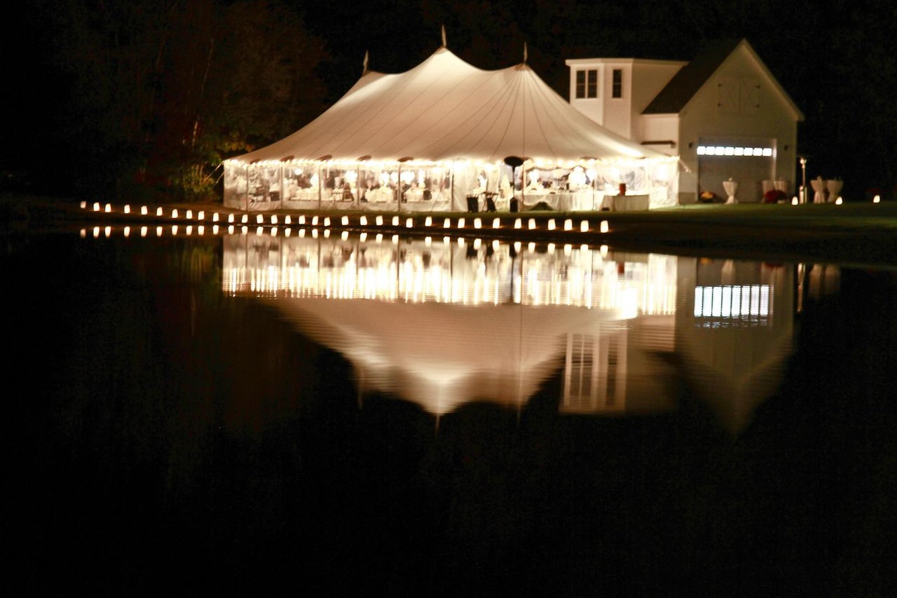 Nighttime Tented Wedding