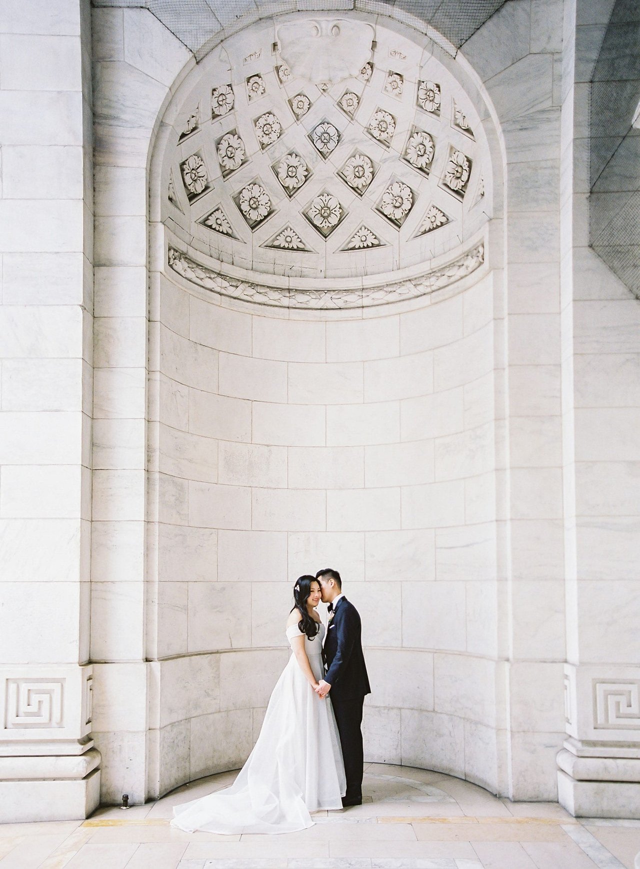 Bride & Groom at New York City Landmark