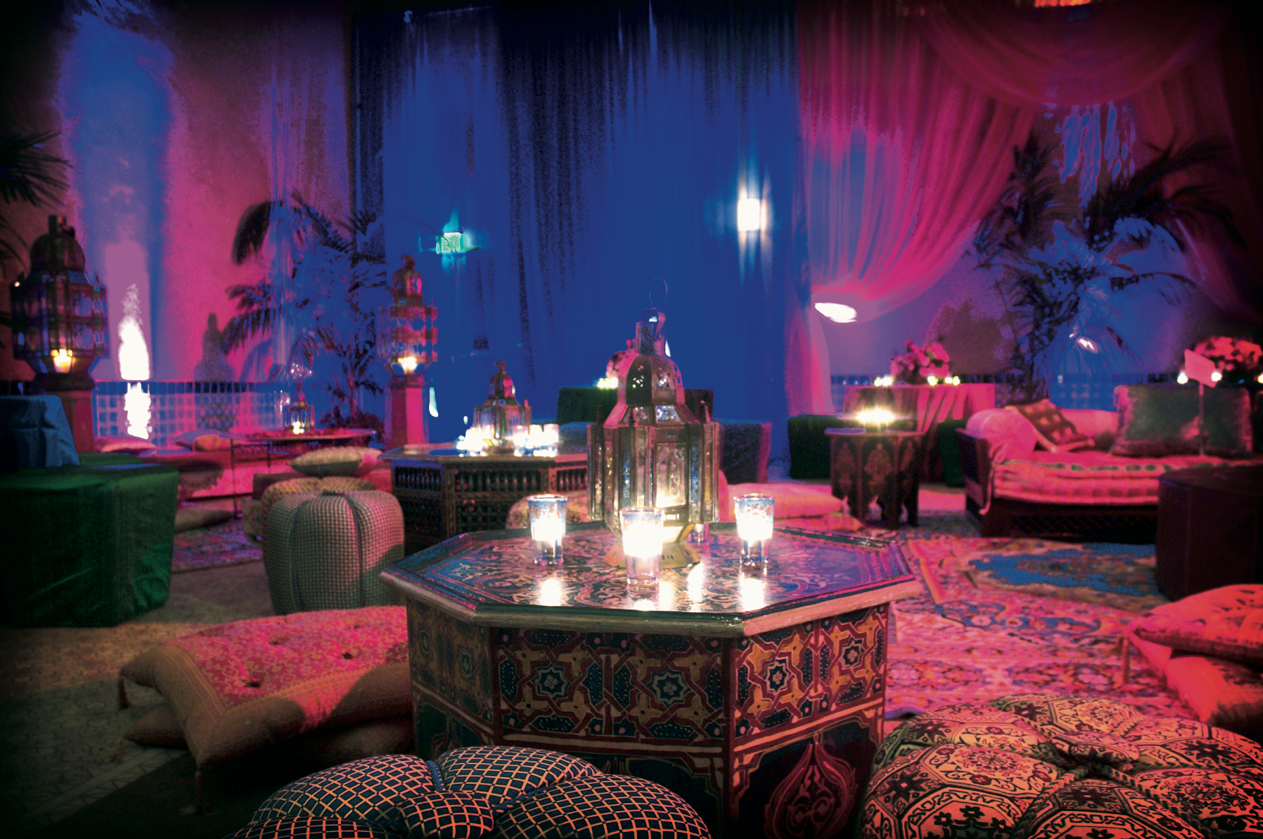 Moroccan-Inspired Lounge Area