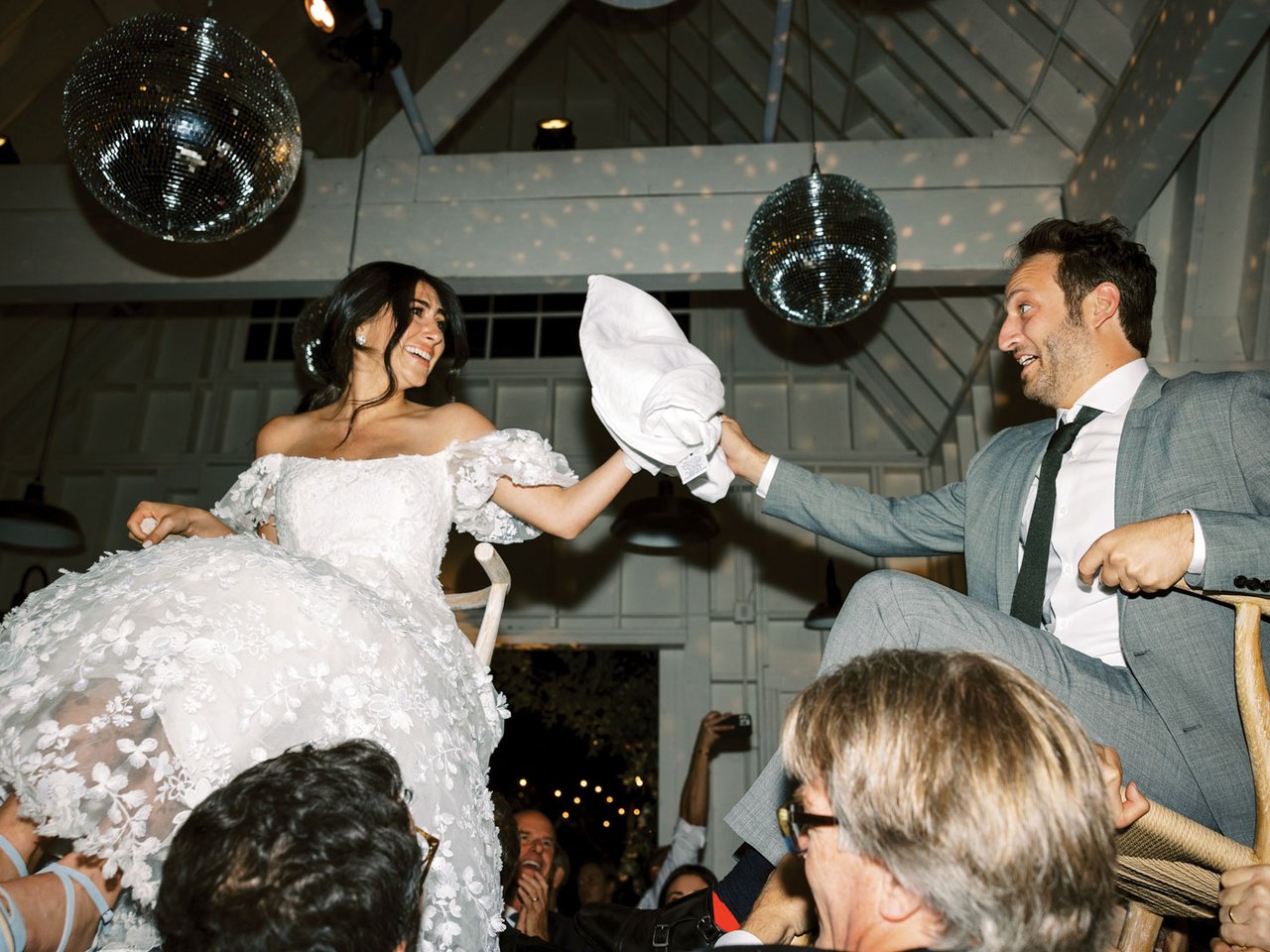 Disco Balls During Hora