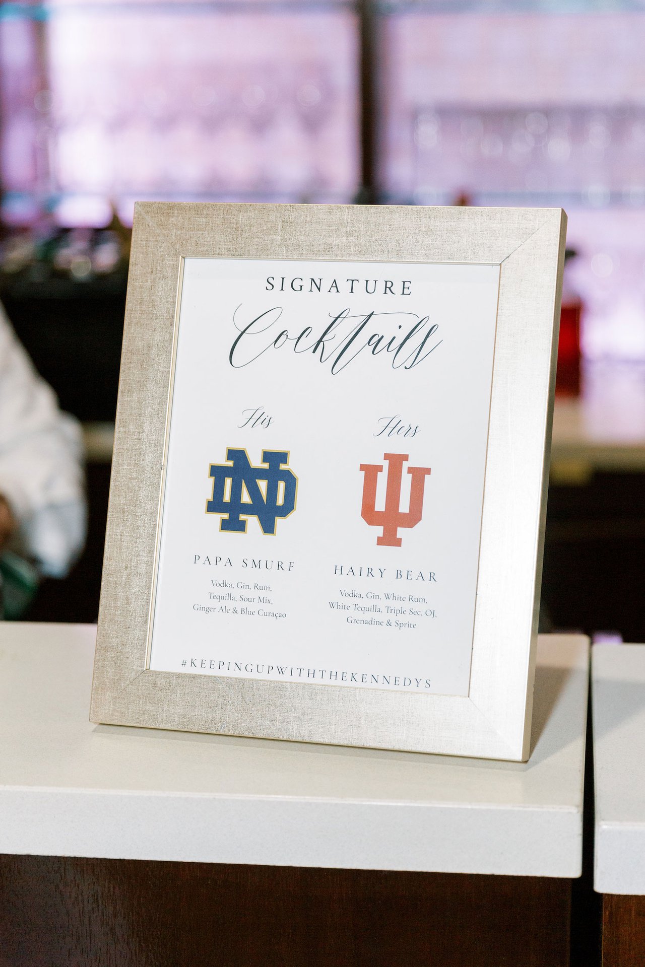 Collegiate Signature Cocktail Menu