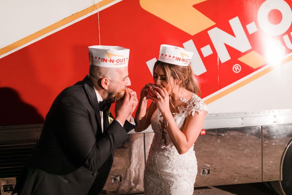 Bride & Groom with In-N-Out Burger
