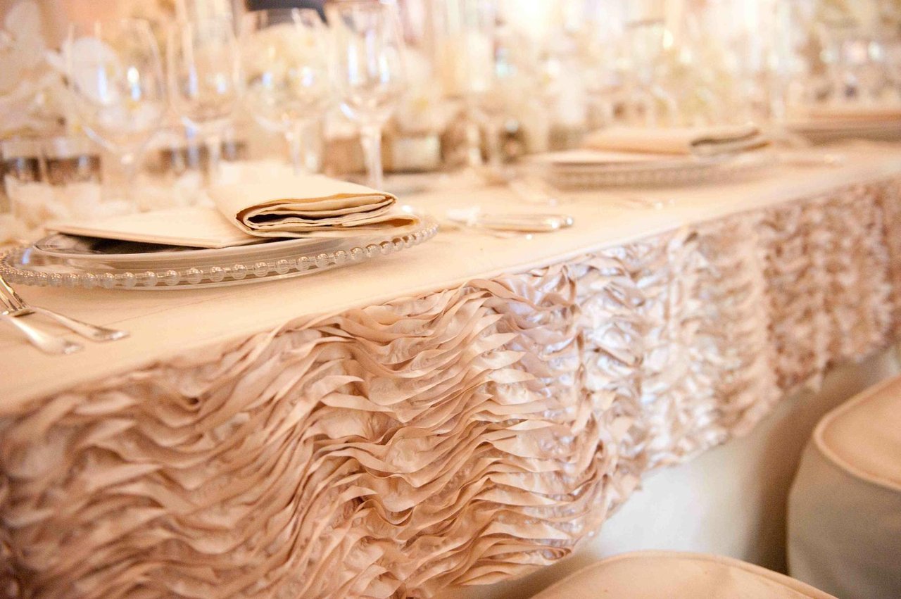 Ruffled Blush Linens