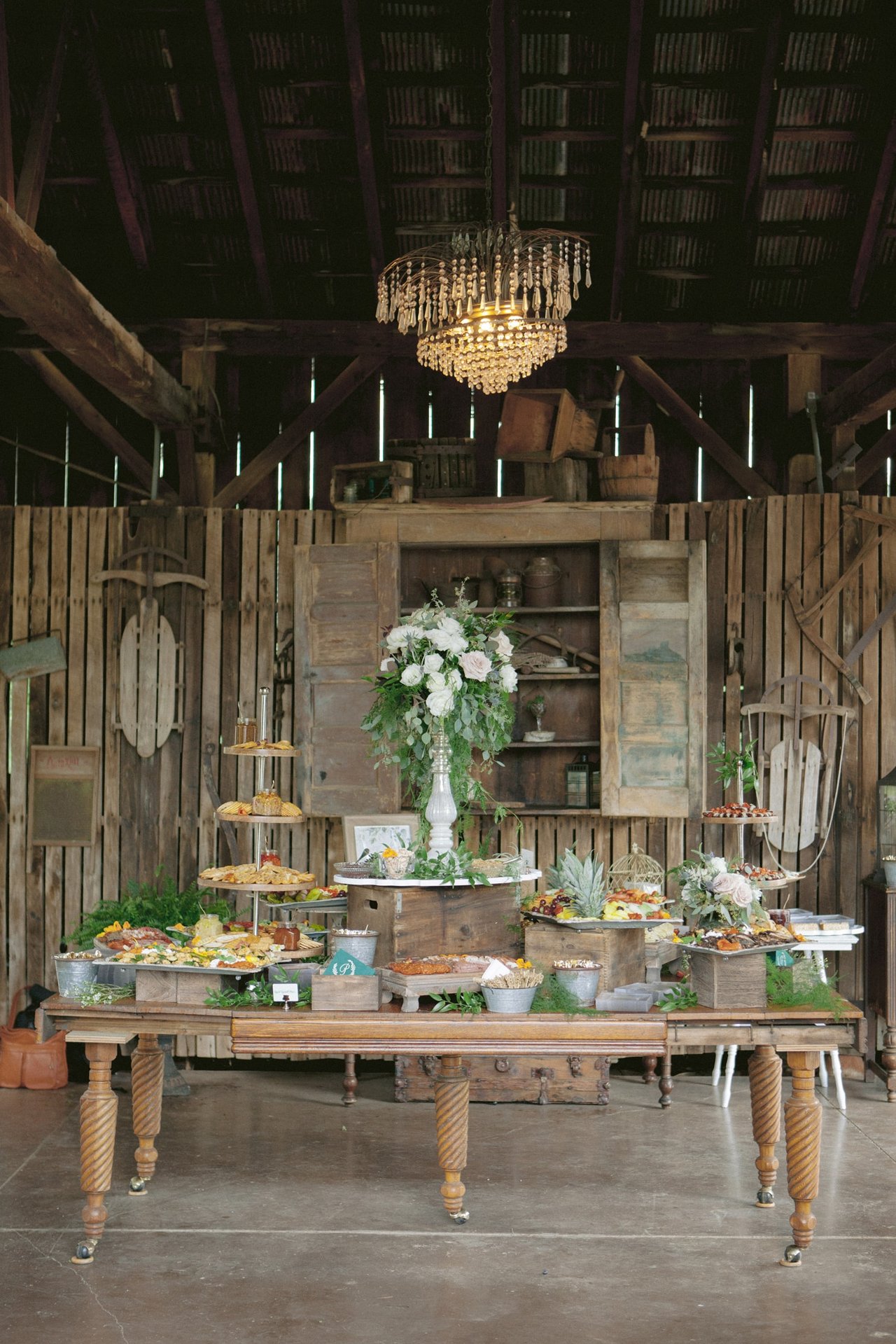 Wooden Barn Cocktail Hour Display