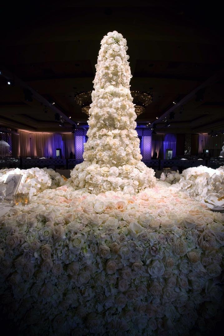 Flower-Covered Cake
