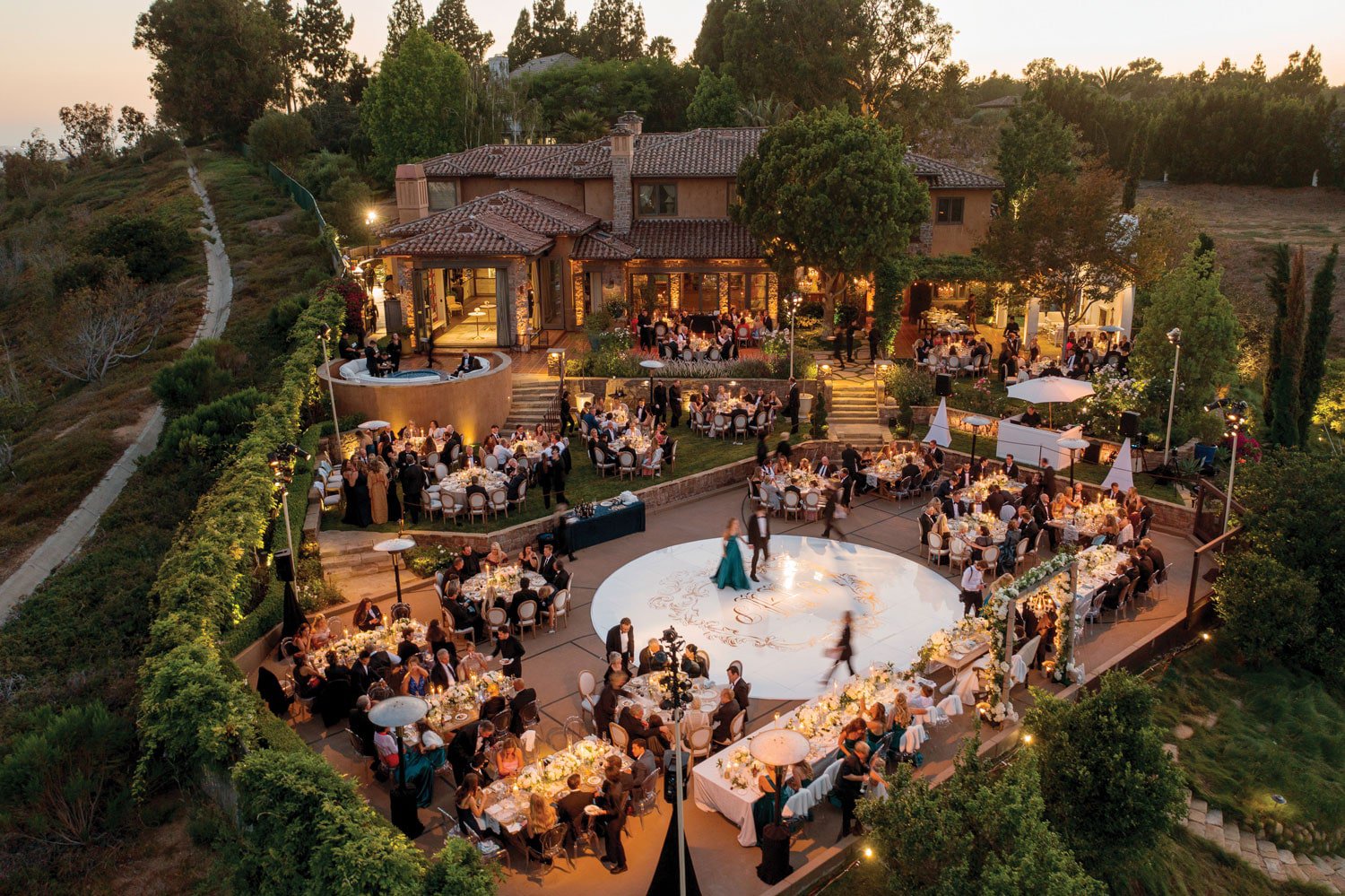 A Fun Black-Tie Wedding with Floral & Cheetah Prints