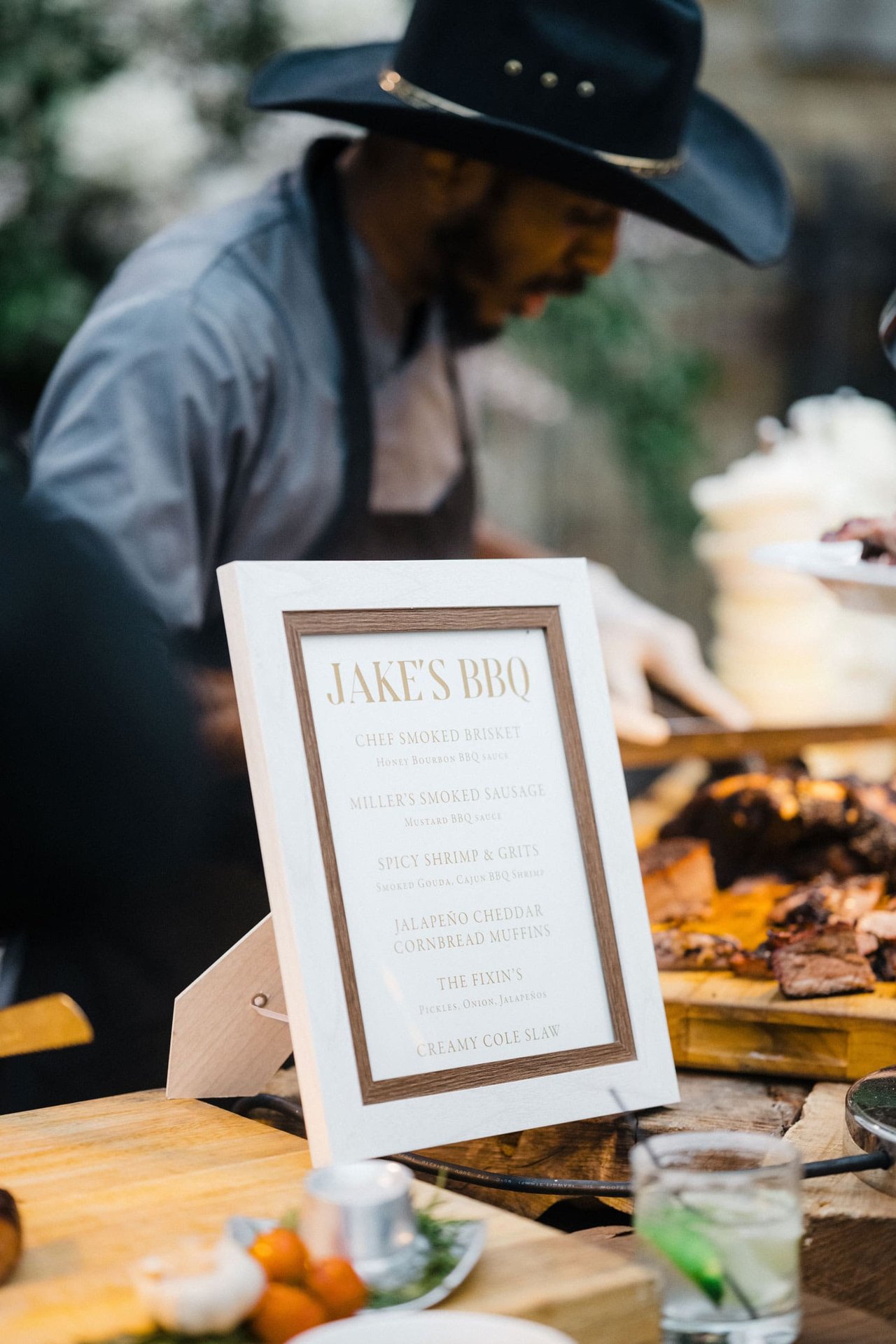 Interactive BBQ Station at Wedding