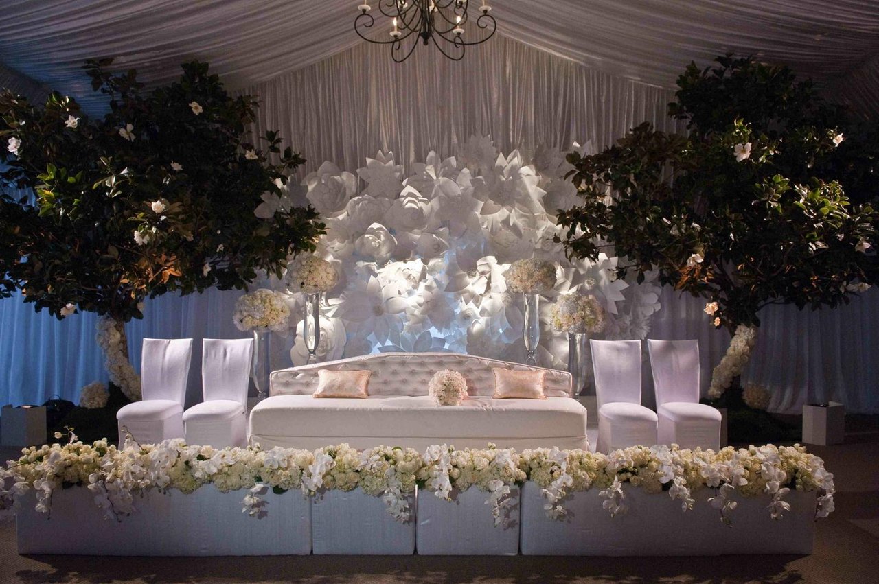 White Floral Backdrop