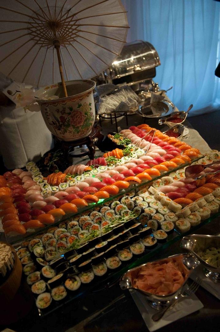 Food + Drink Photos - Sashimi and Sushi Bar - Inside Weddings