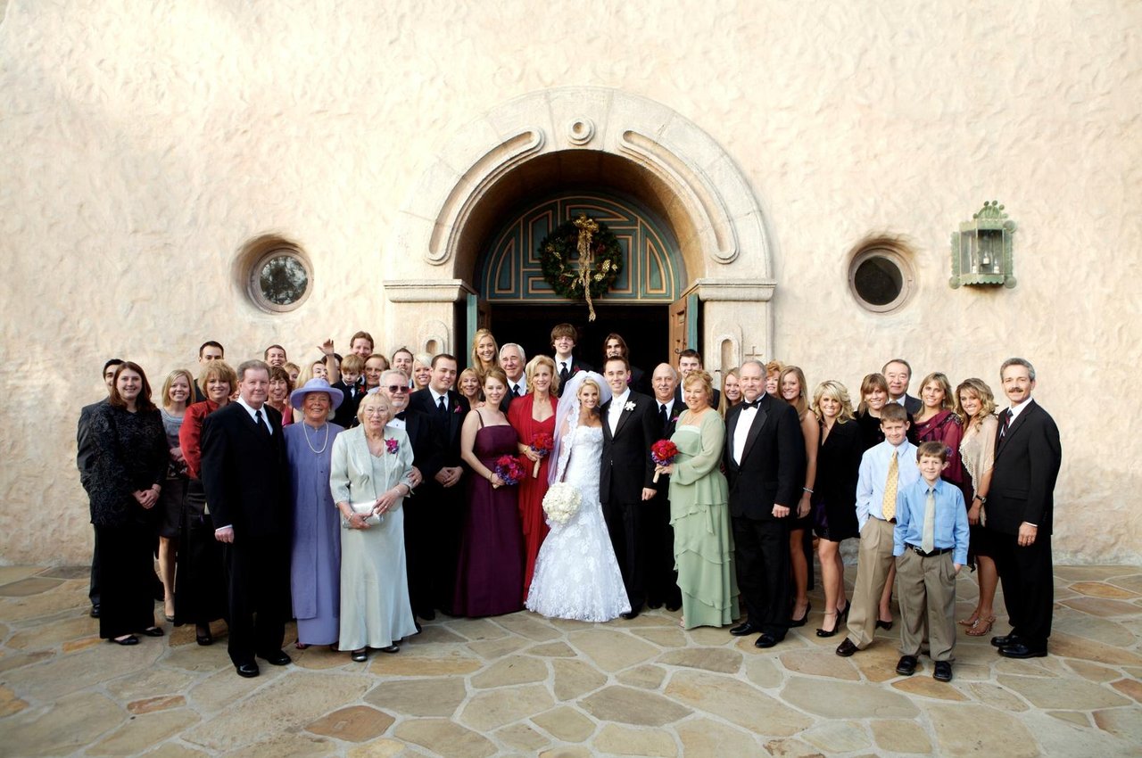 Wedding Guests at Ceremony Site