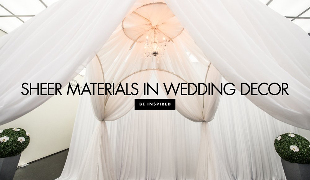 Sleek & Sheer: See-Through Fabrics to Adorn Your Wedding