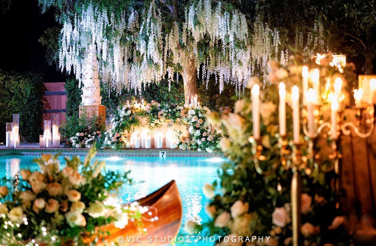 Outdoor Poolside Wedding - Edgar Hay Events