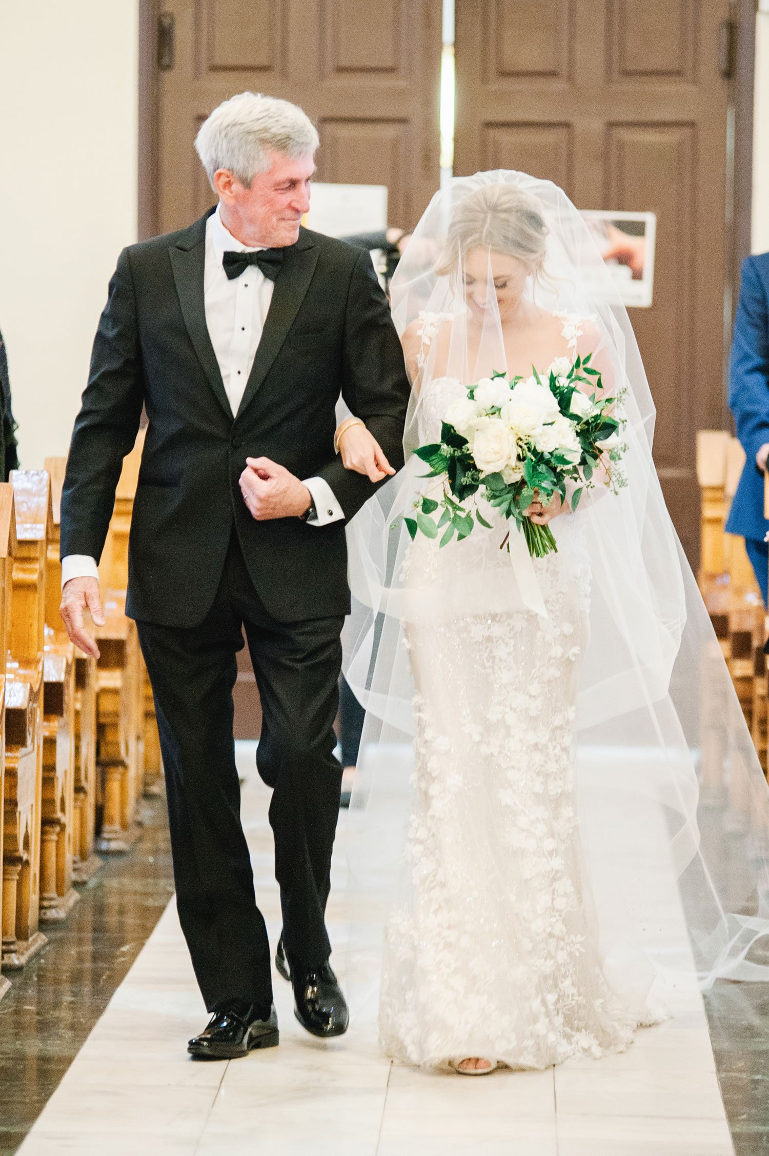 Bride with Veil Over Face