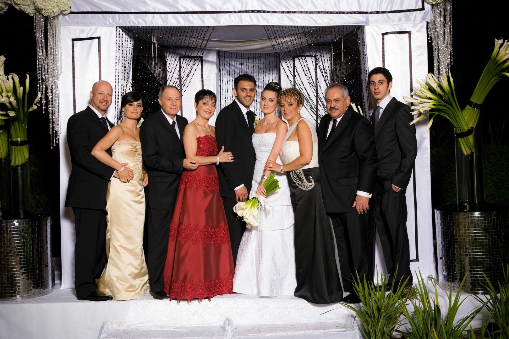 Wedding Guests at Evening Ceremony