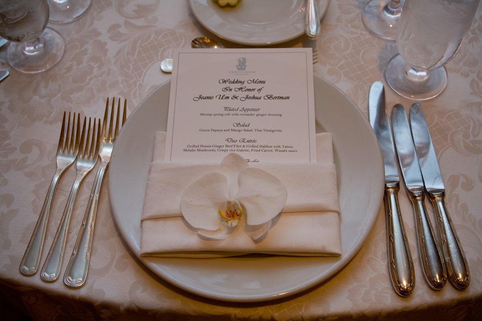 White and Ivory Place Setting