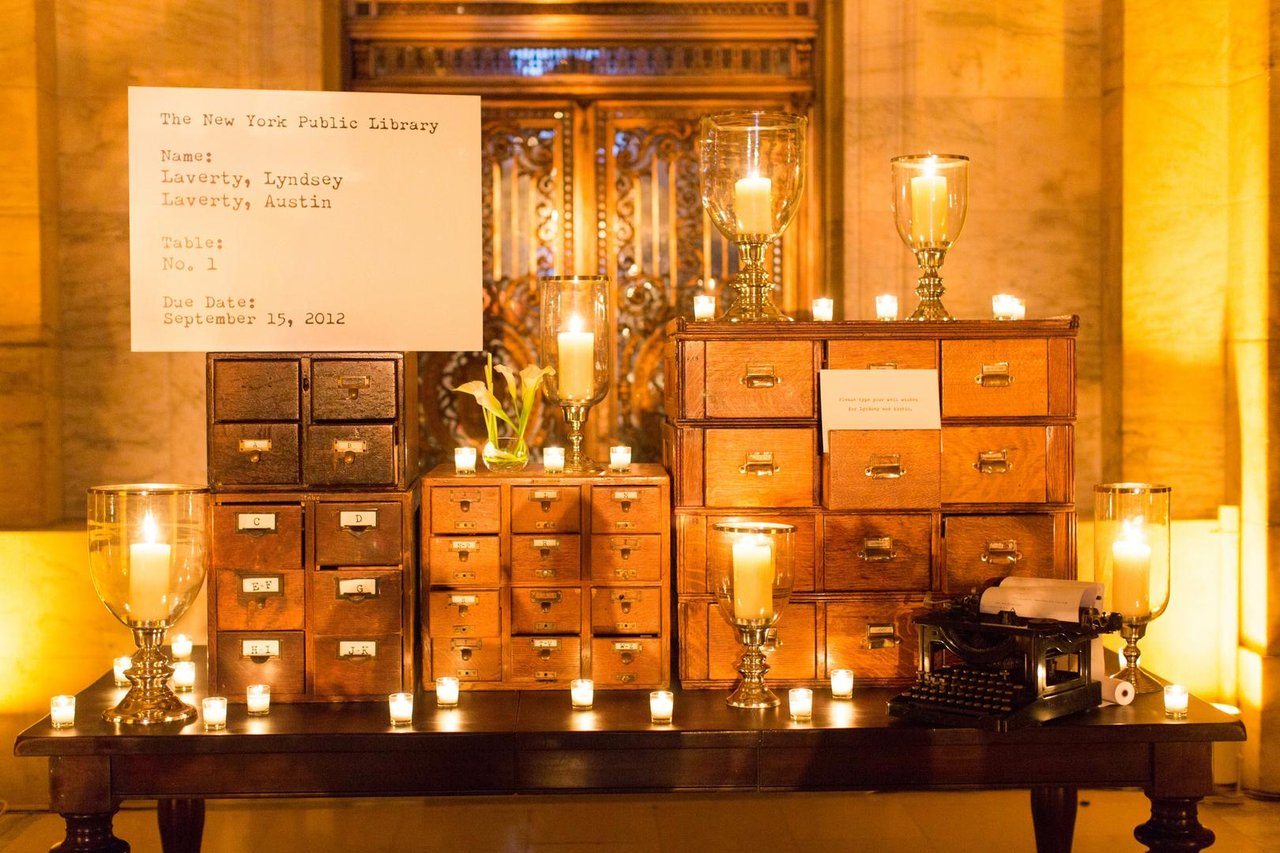 Library Escort Card Display