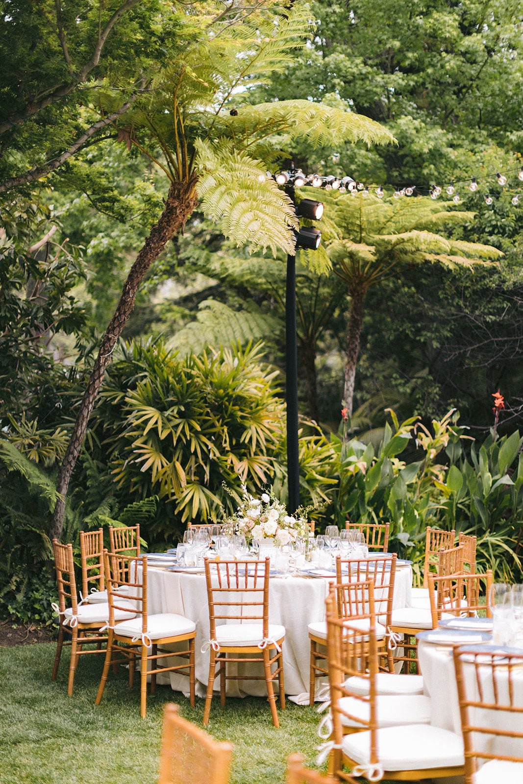 Round Table at Garden Wedding in Bel-Air