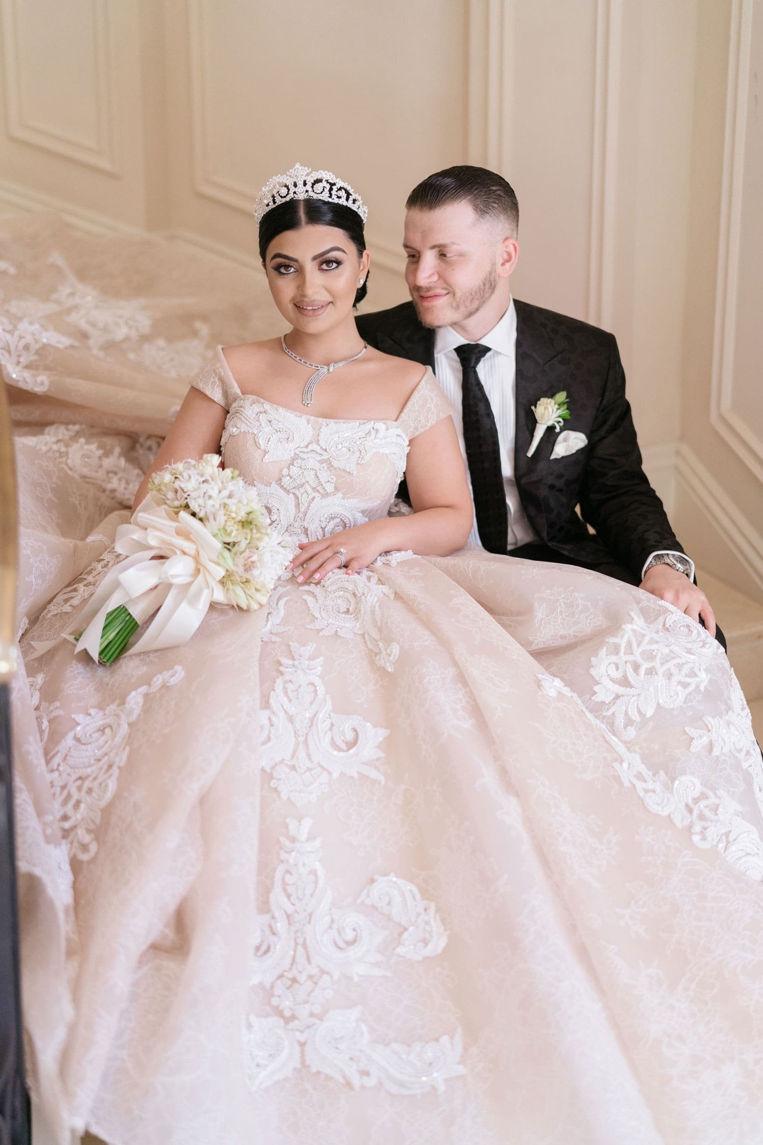 Luxurious Wedding Couple Portrait