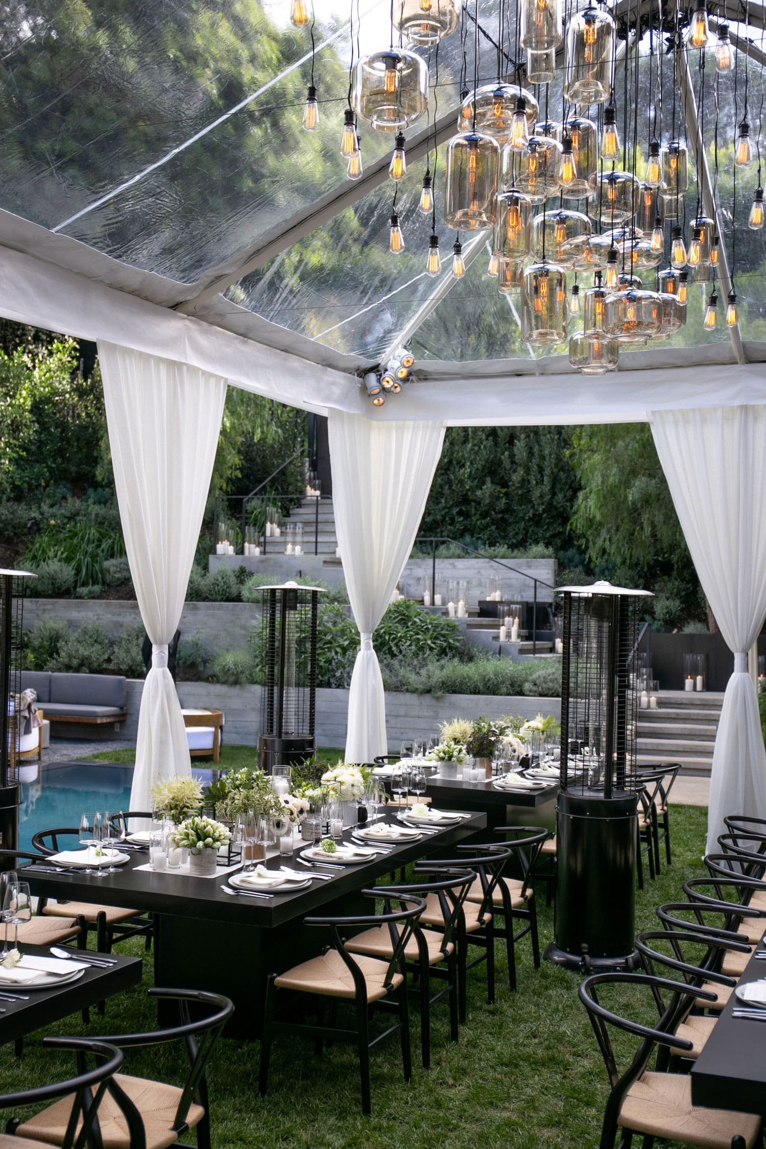 Open-Sided Tent Wedding Reception