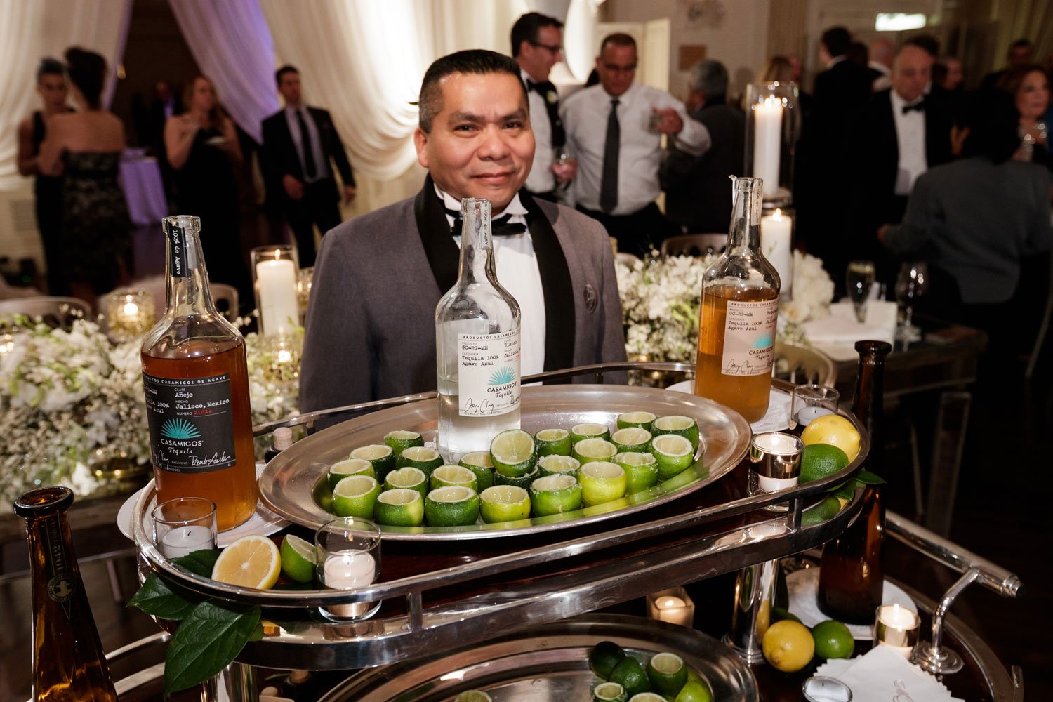 Server with Limes & Tequila