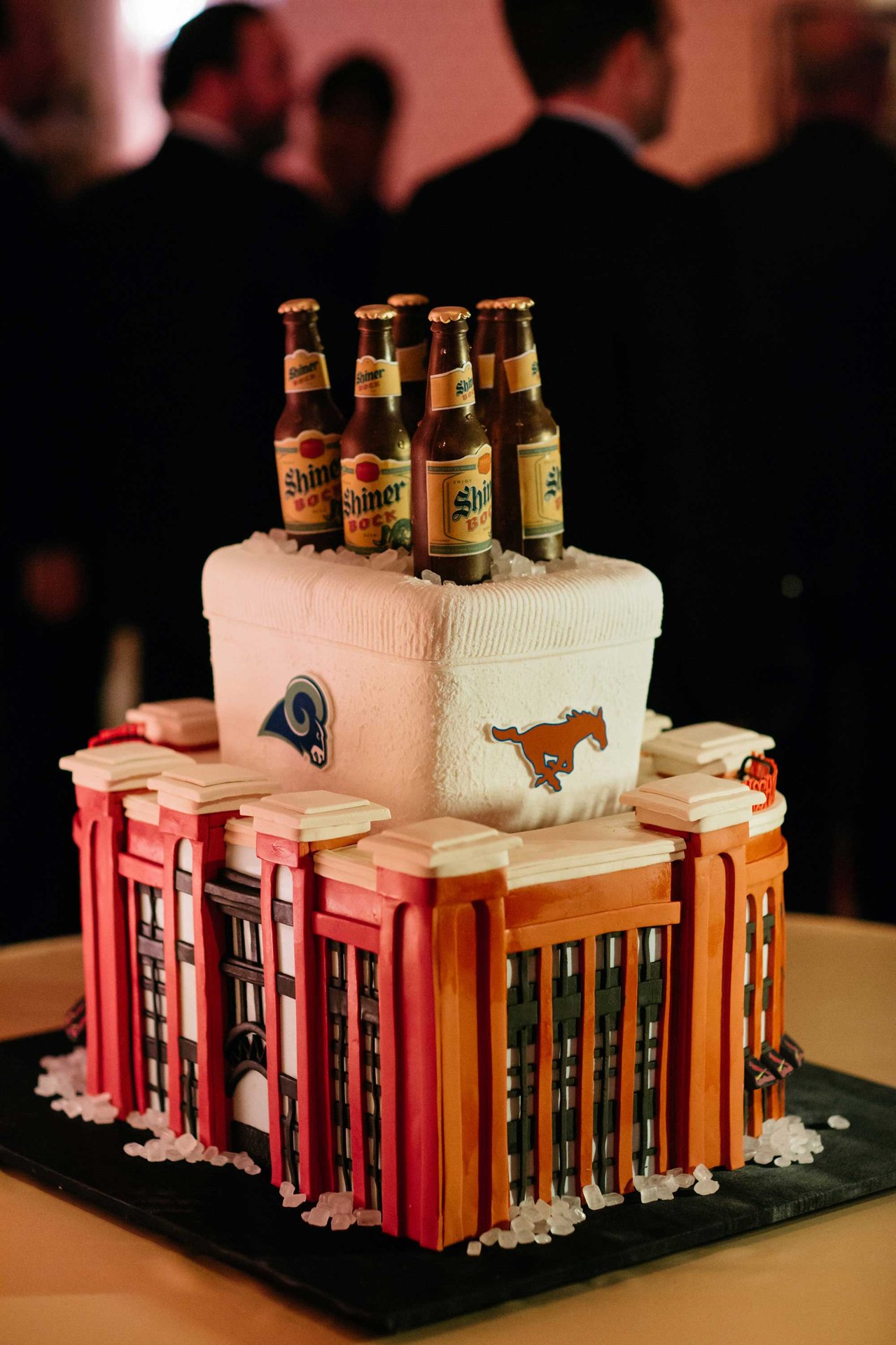 Groom's Cake with Beer Topper