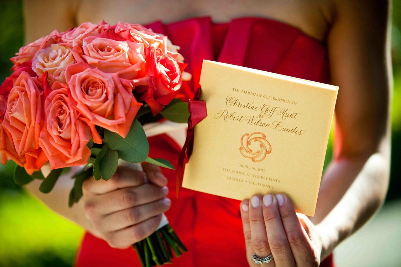 Square Wedding Program