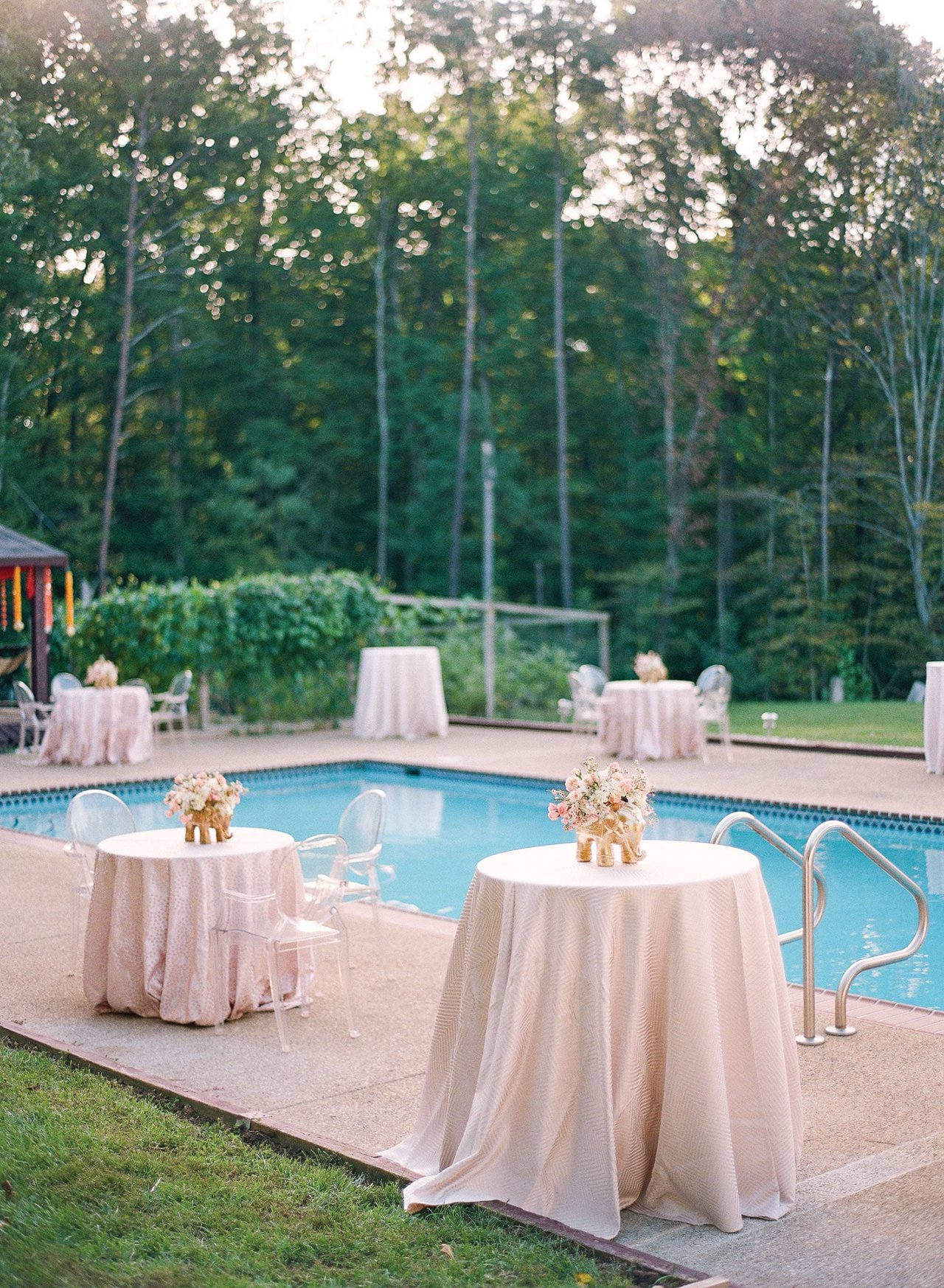 Poolside Light Pink Cocktail Tables