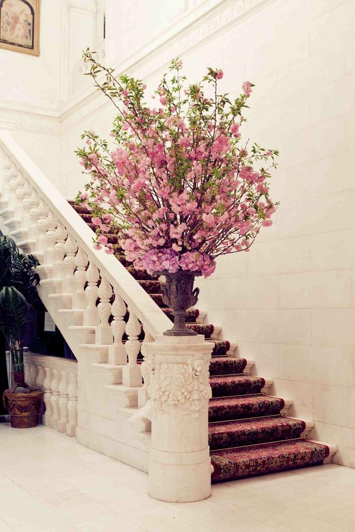 Staircase Flower Arrangement