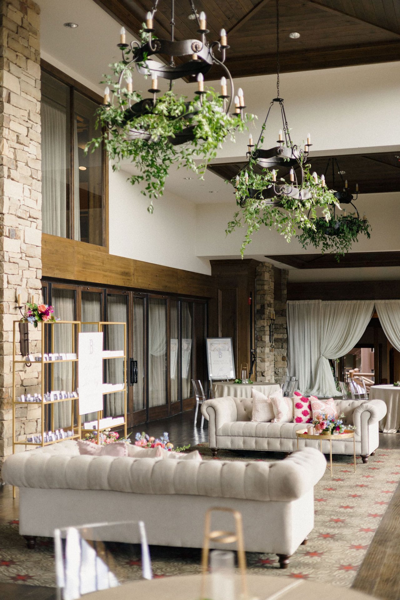 Indoor Lounge Area with Escort Cards