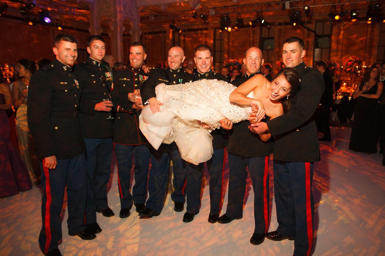 U.S. Marines and Bride