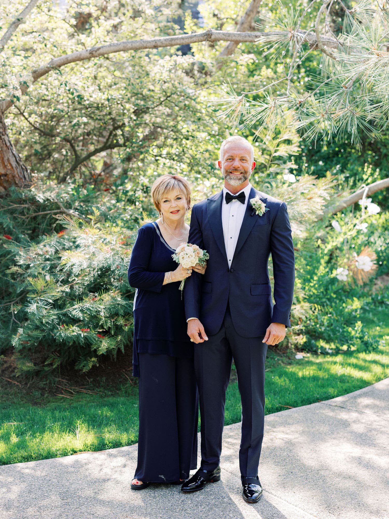 Navy Blue Mother-of-the-Groom Dress