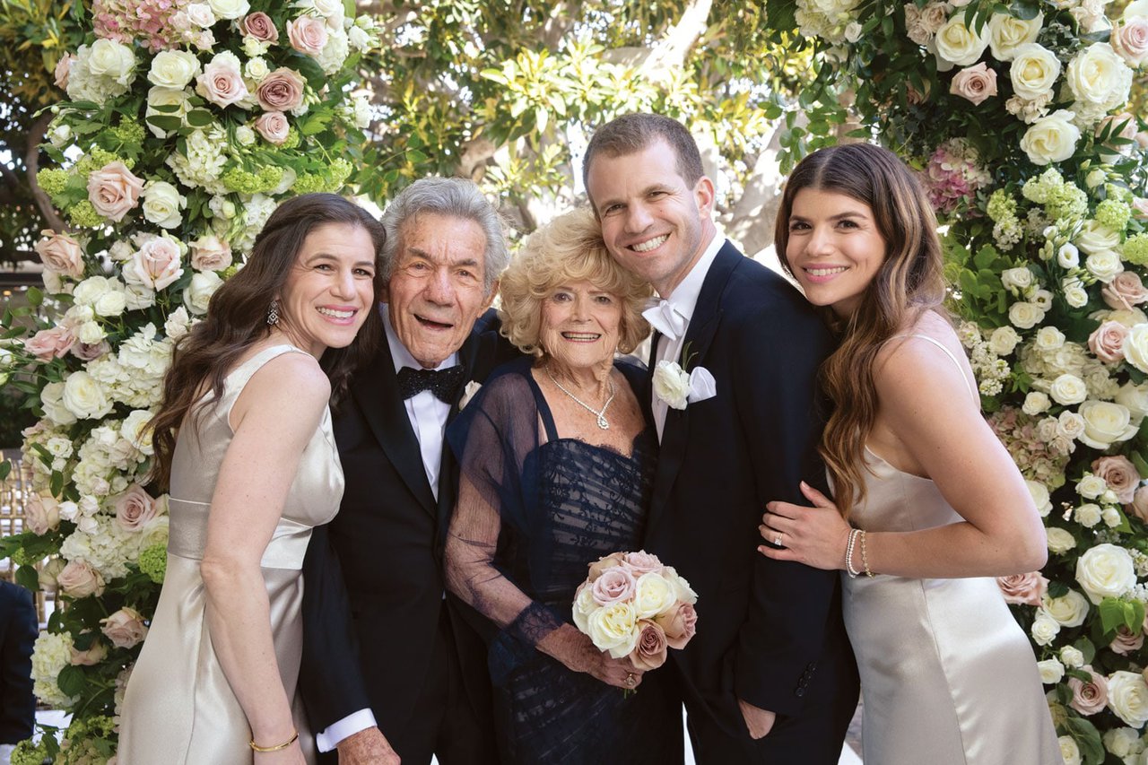 Groom with Family & Grandparents