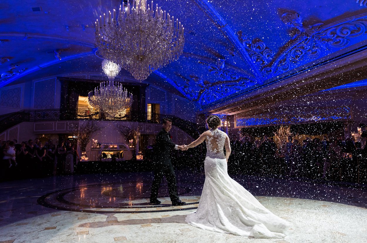 Indoor Snow During First Dance