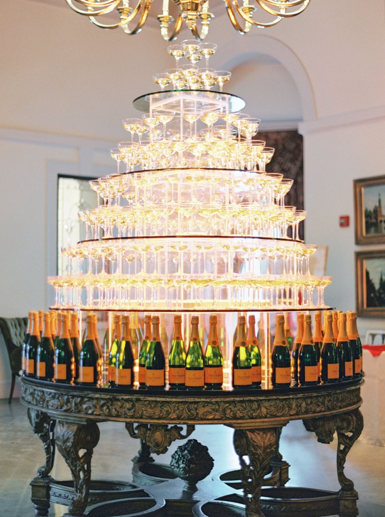 Champagne Tower with Bottle Base