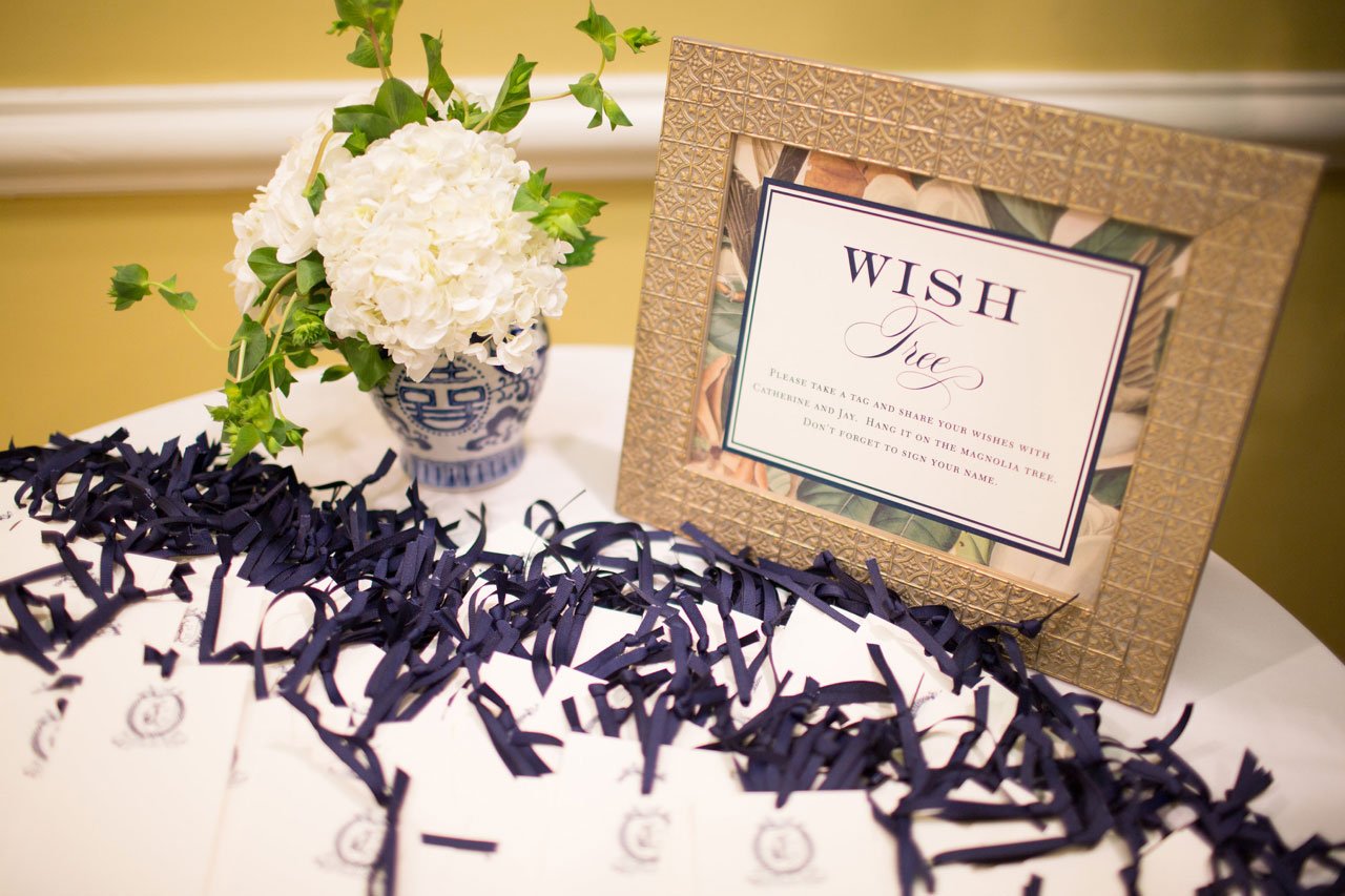 Wishing Tree Display at Wedding