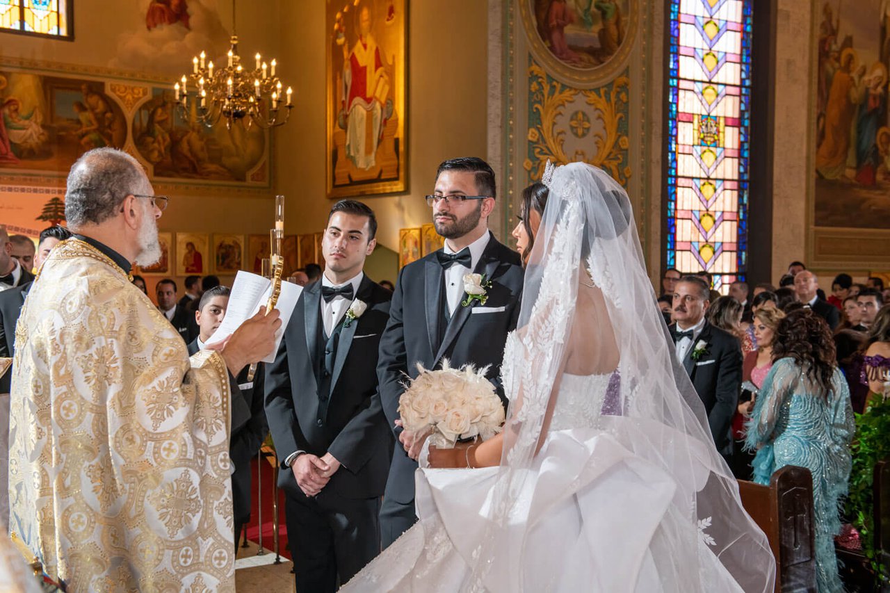 Greek Orthodox Wedding Ceremony in Cathedral