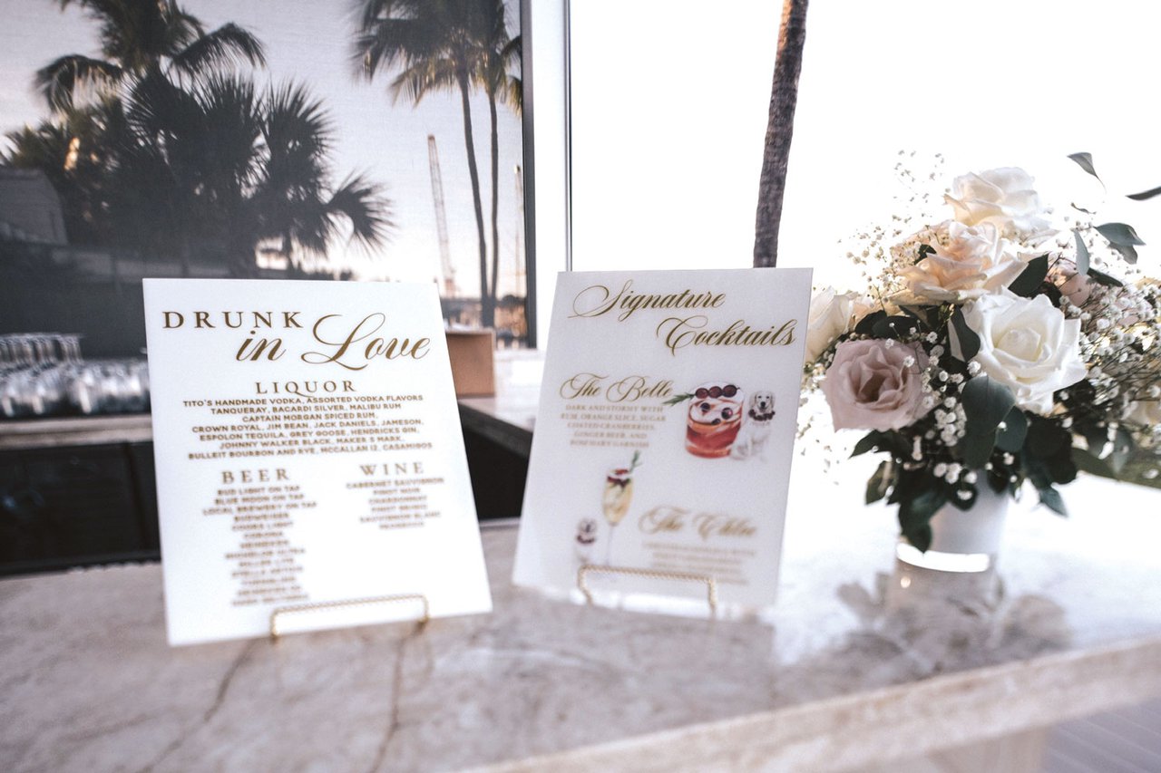 "Drunk In Love" Signature Cocktail Menu