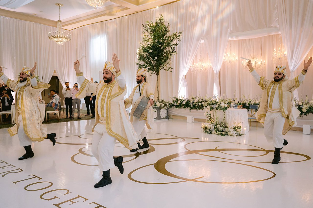 Zaffa Group Dance at Luxury Wedding