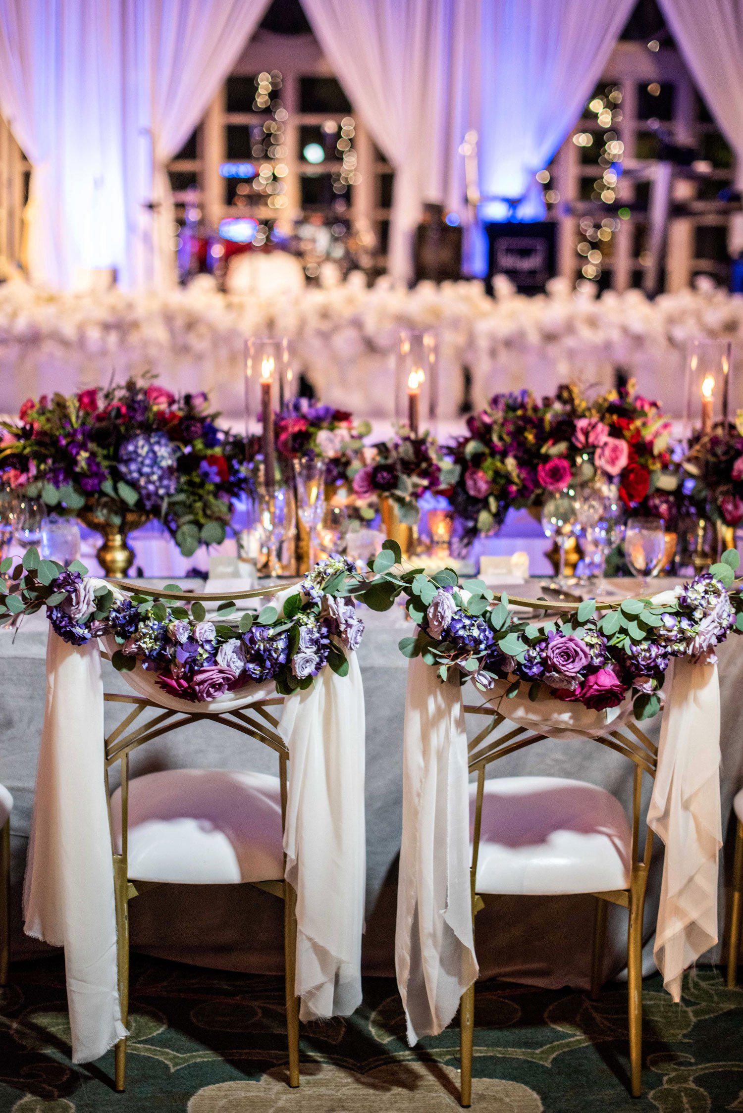 Bride & Groom Chairs with Garlands