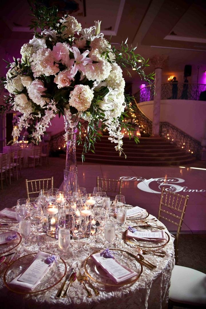 Ivory Reception Centerpiece