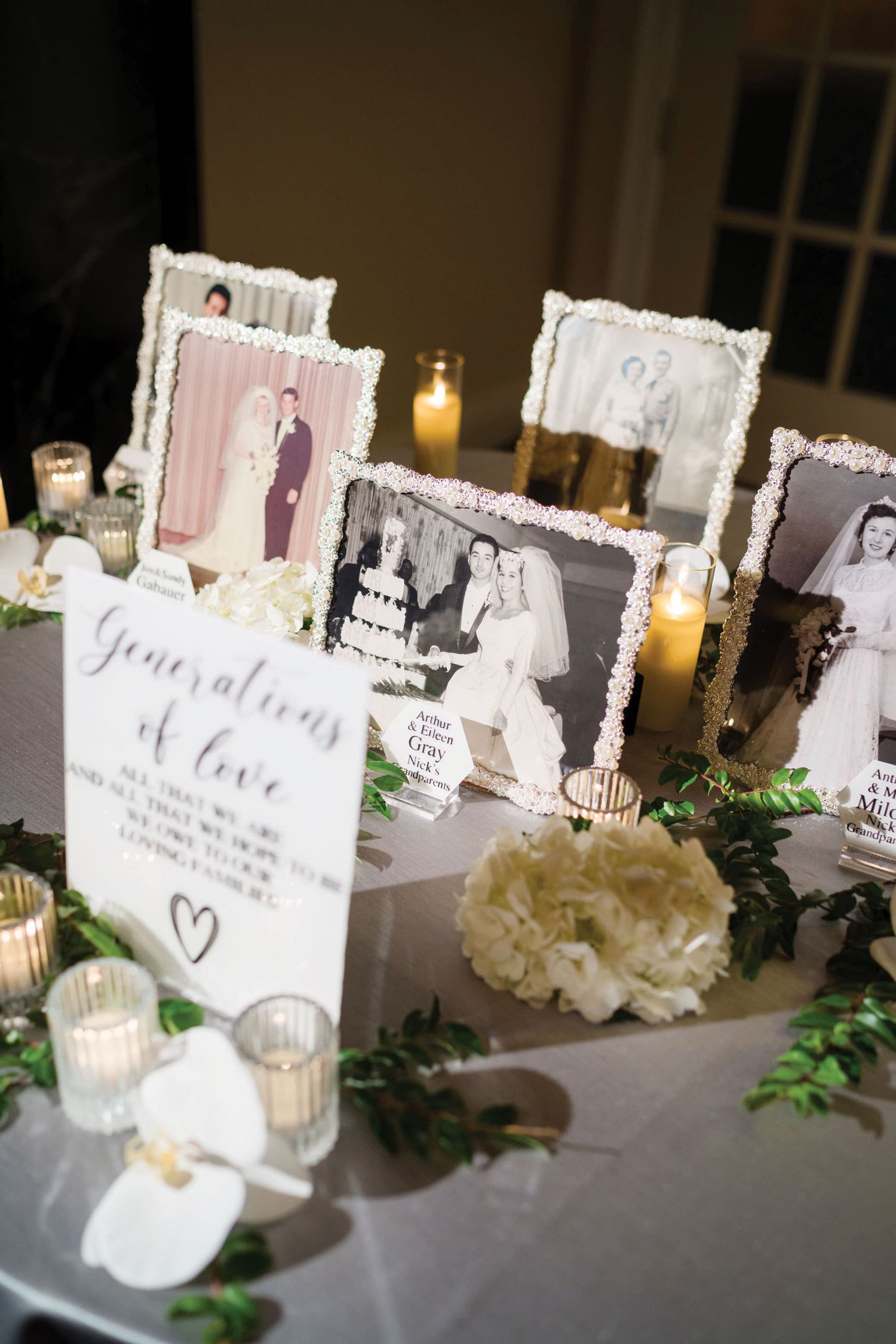 "Generations of Love" Wedding Table