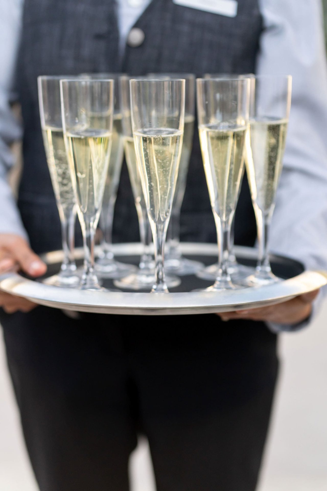 Passed Champagne at Cocktail Hour