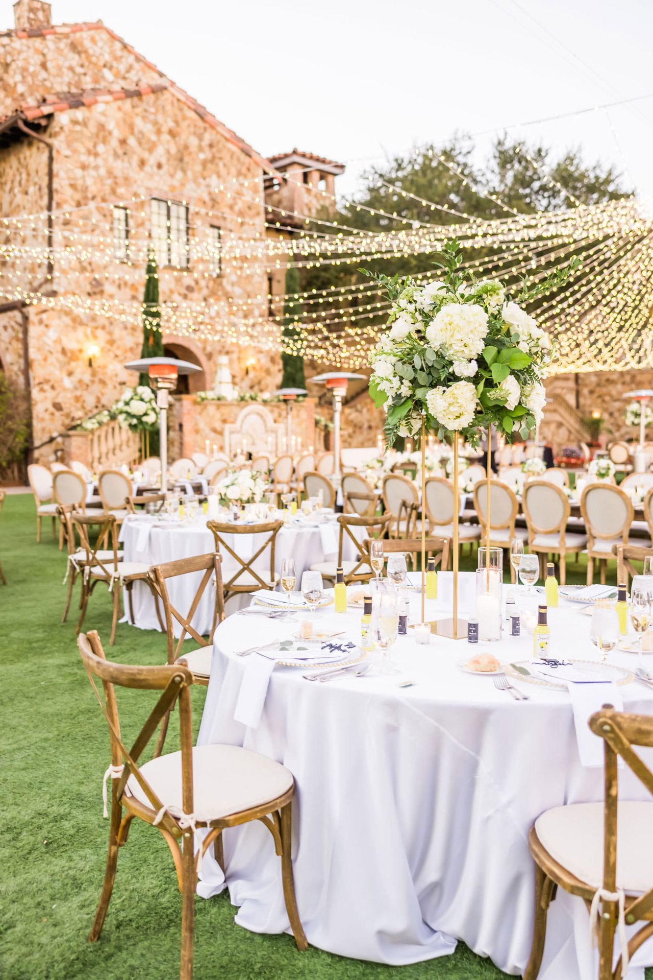 Neutral Wedding Design at Outdoor Venue