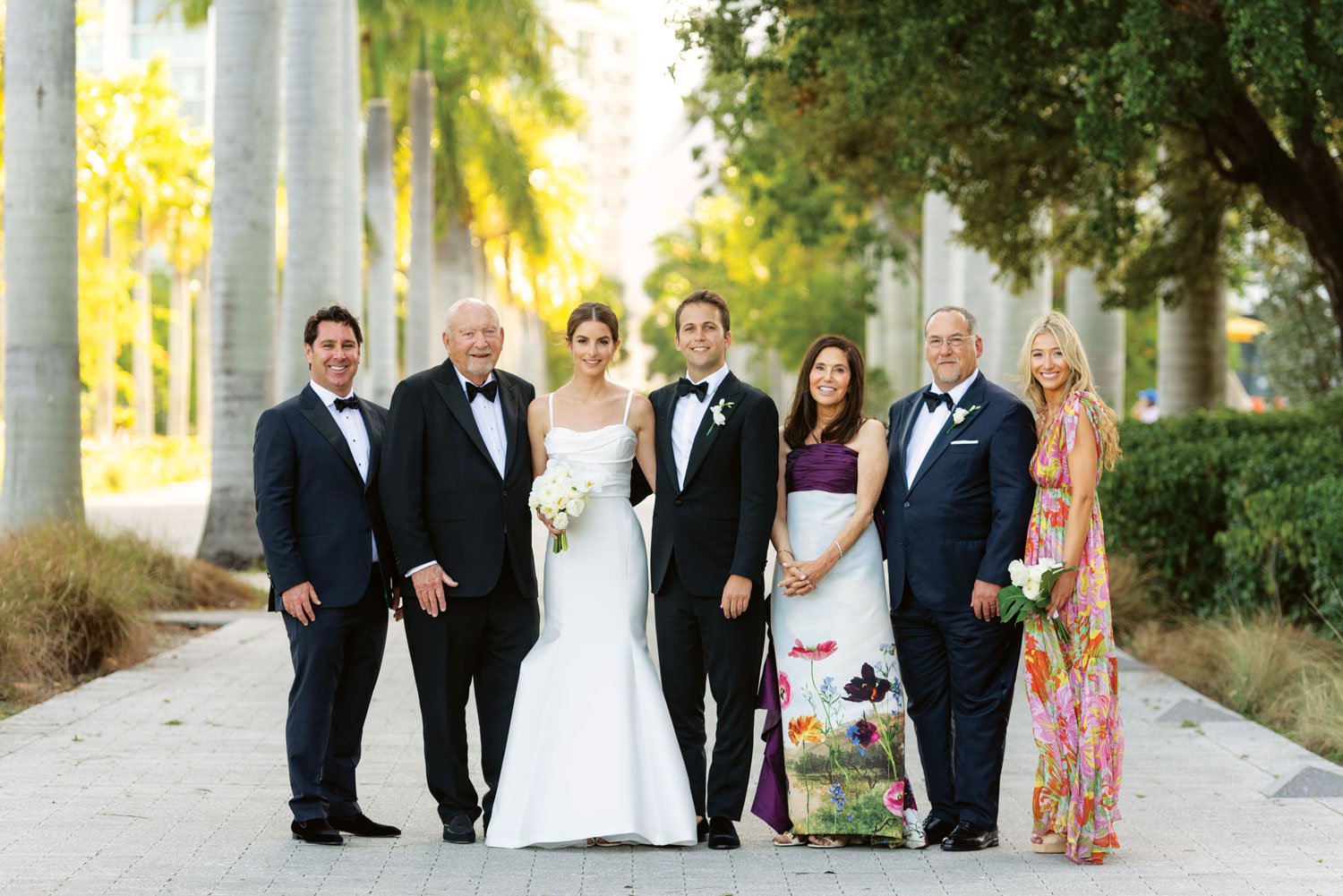 Groom's Family Wedding Portrait