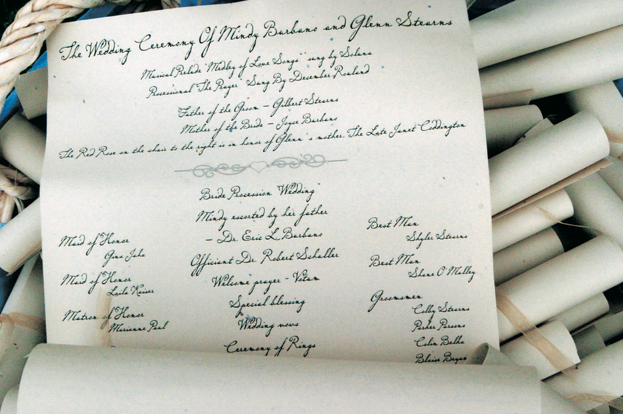 Scroll Wedding Programs