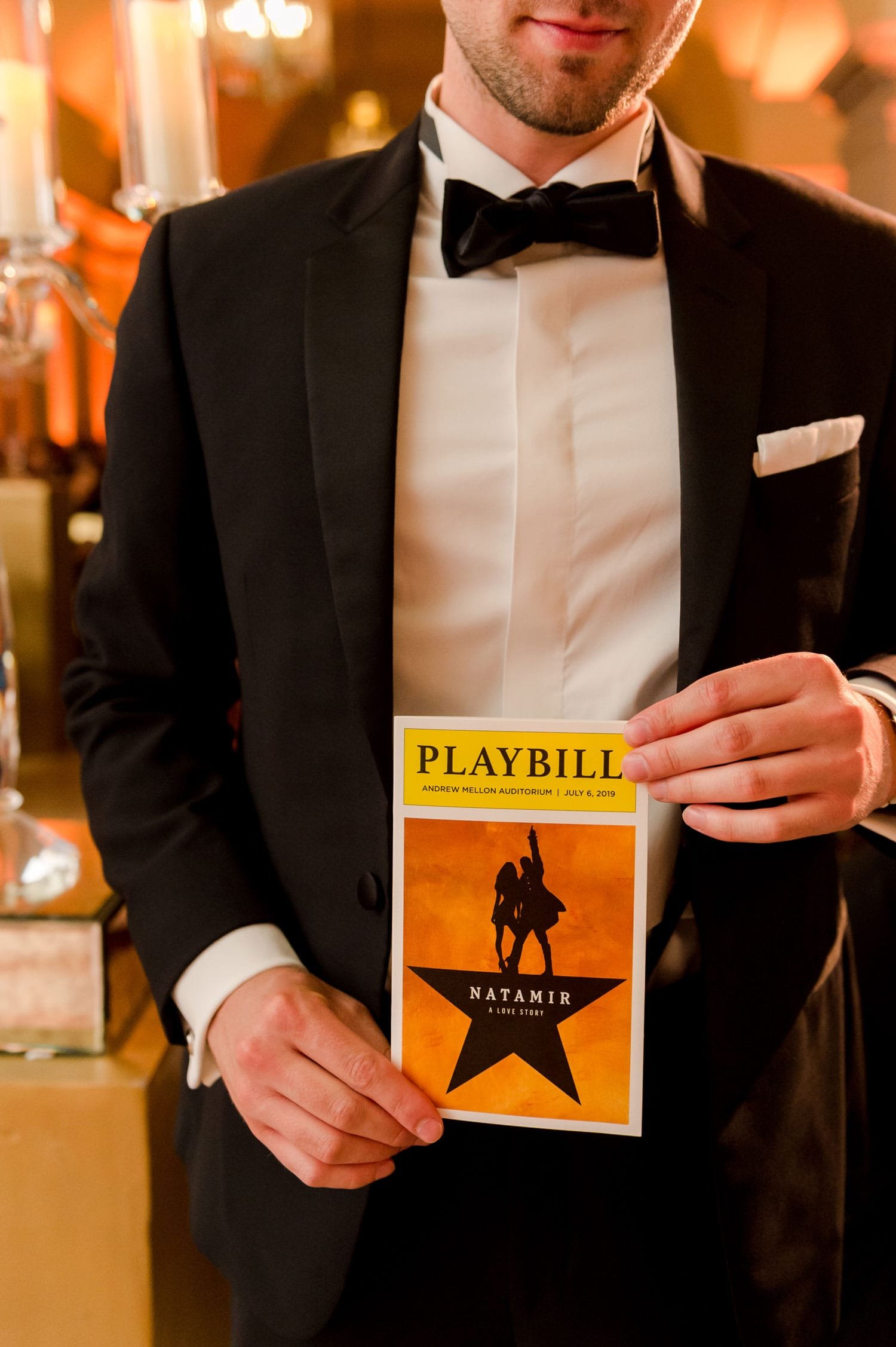 Hamilton-Inspired Playbill Wedding Program