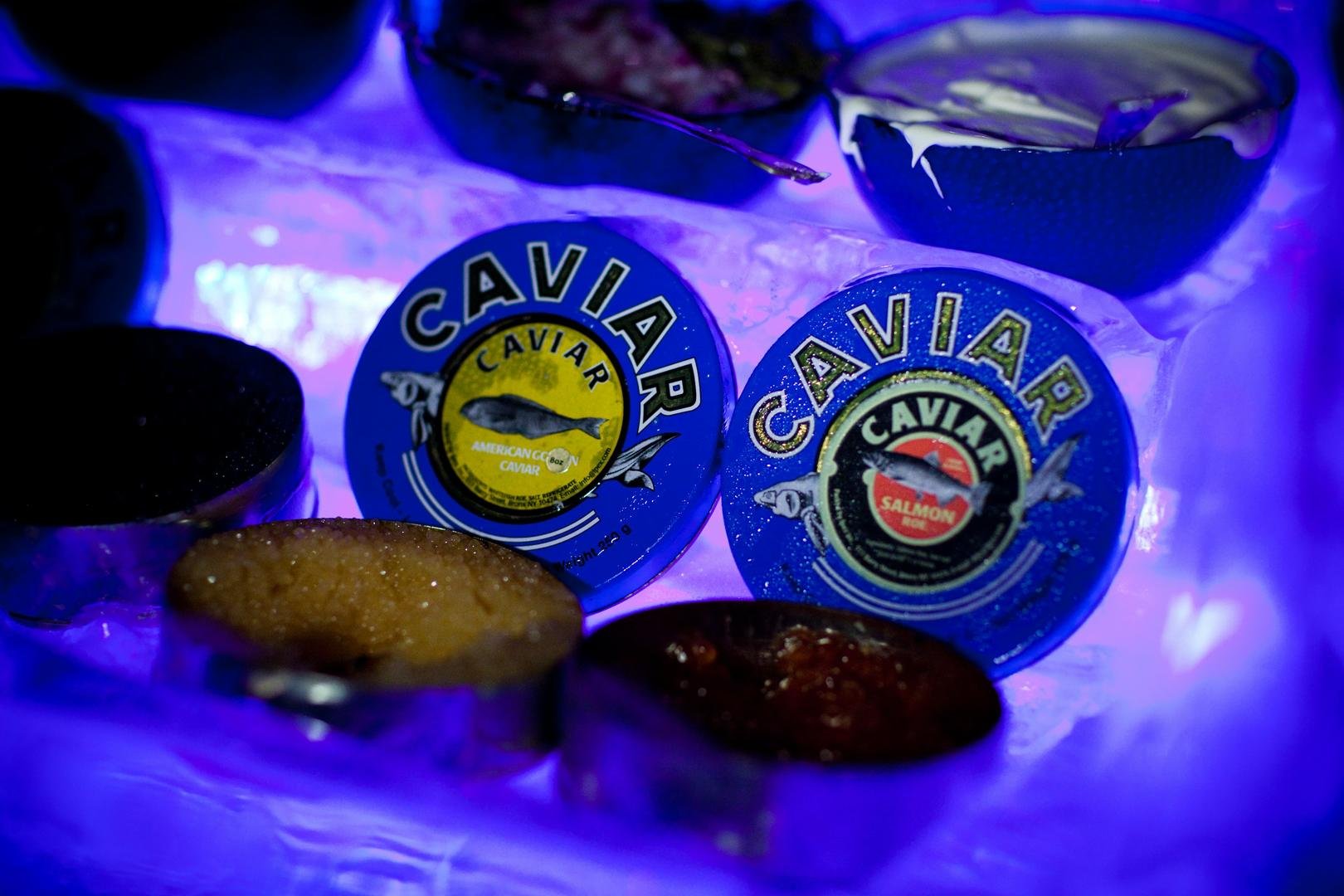 Ice Sculpture Caviar Bar