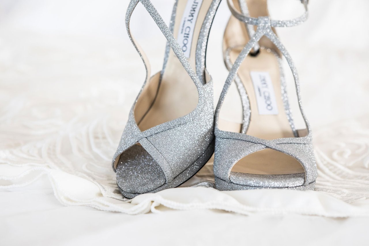 Silver Jimmy Choo High Heels